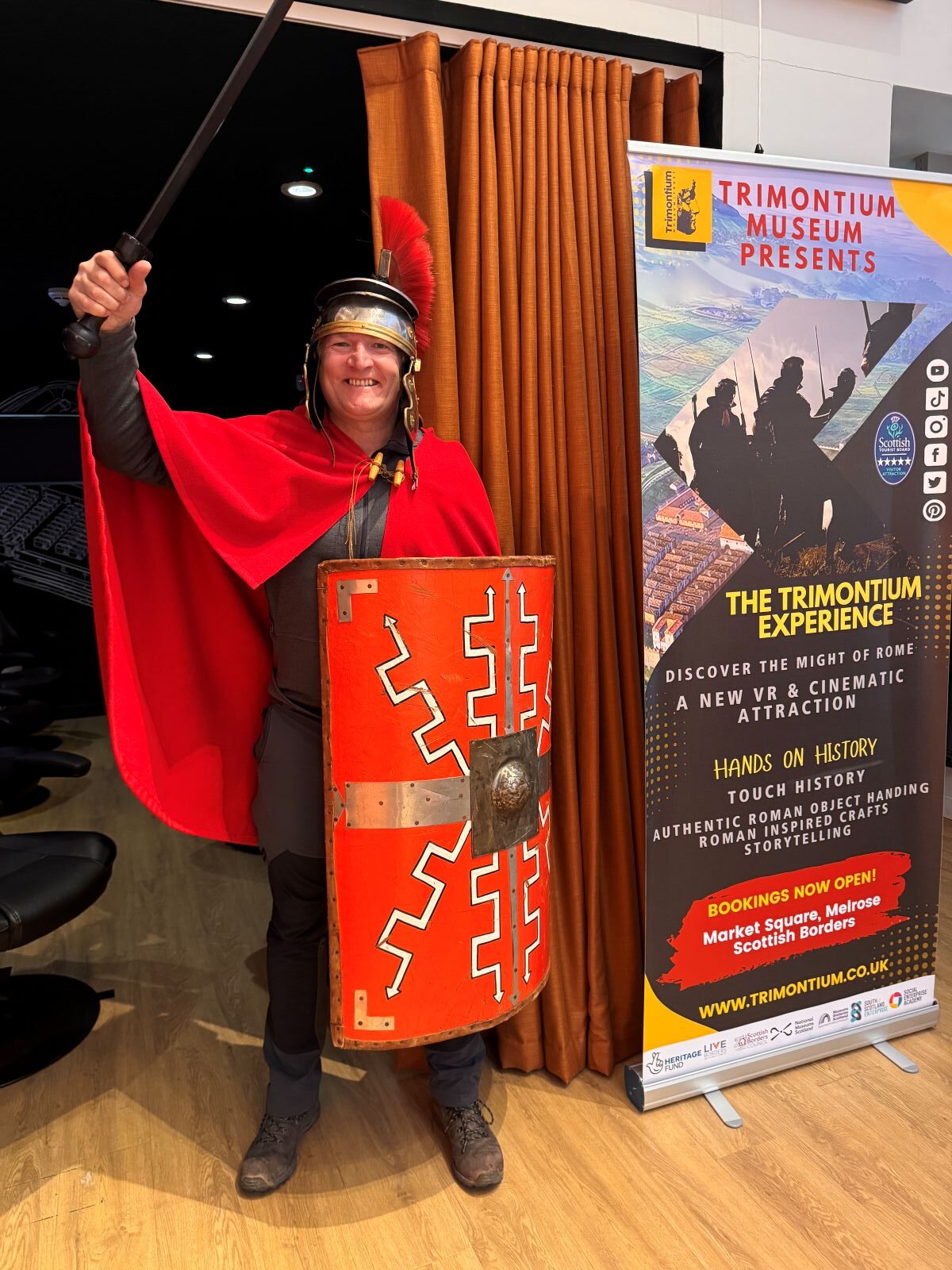 Robin the Roman at the Trimontium Museum - InsiderScotland